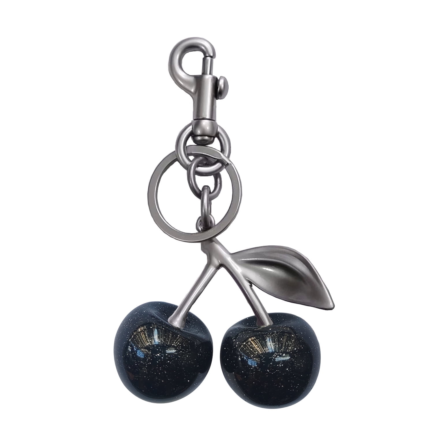 Hxusin Keychain Cherry,Cherry Car Accessories,Black Cherry Keychain ...