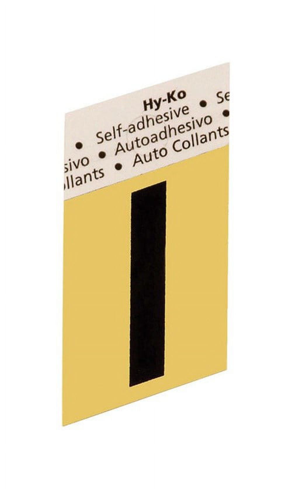 Hy-Ko 1-1/2 in. Black Aluminum Self-Adhesive Letter I 1 pc - Walmart.com