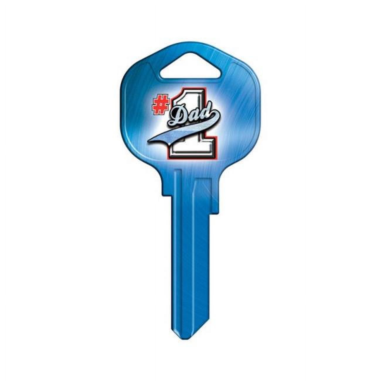 Hy-Ko Cylinder Single Sided Key Blank, 2 in W x 1/4 in D, Solid Brass ...