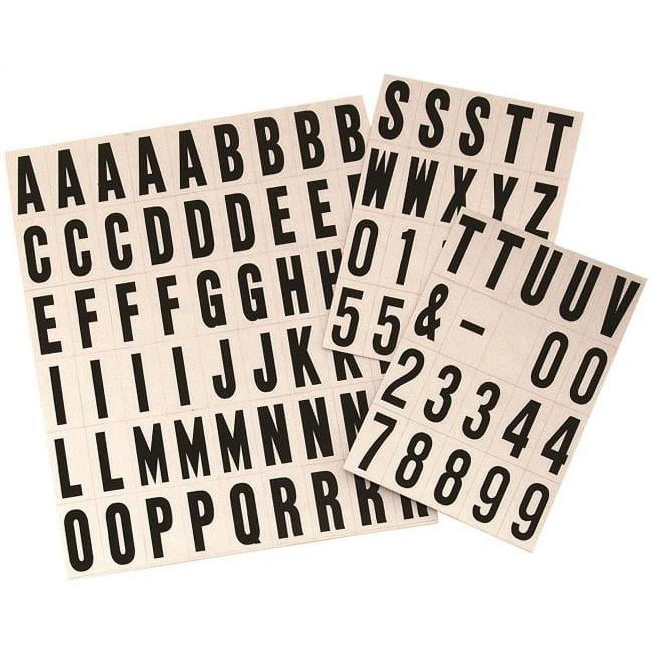 Hy-Ko Reflective Numbers & Letters MM-21 - Adhesive Plastic - 1 In ...