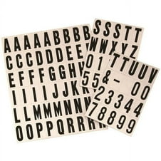 White Vinyl Numbers 6 Inch