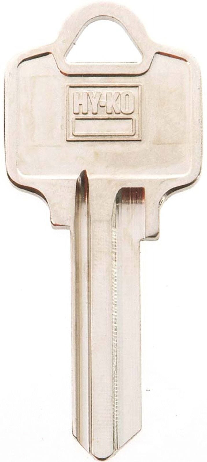 Hy-Ko 11010AR1 Key Blank, Brass, Nickel Plated - Walmart.com