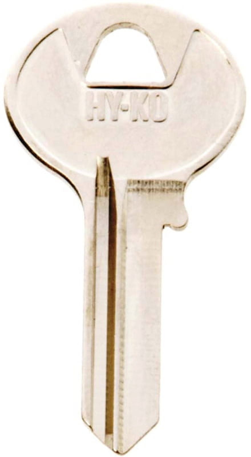 Hy-Ko 11010BO1 Key Blank, Brass, Nickel Plated - Walmart.com