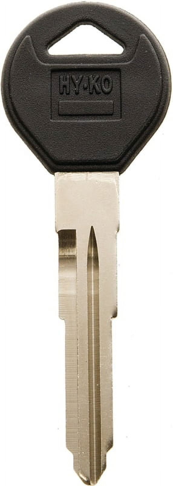 Hy-Ko 12005MZ27 Key Blank with Rubber Head, 3.2 in L x 1 in W, Brass ...