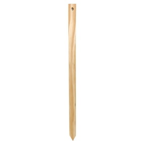 Garden Craft 48in H Molded White Plastic Step-in Post, Fence Post ...