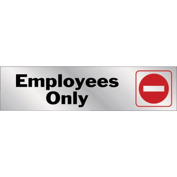 Hy-Ko 2x8 Employees Only Sign 476 - Walmart.com