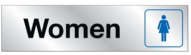Hy-Ko 2x8 Women Restroom Sign 479 - Walmart.com