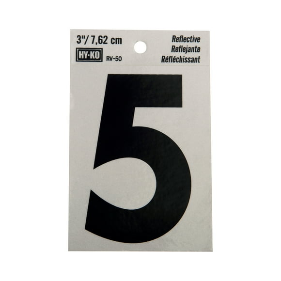 Reflective Numbers Stickers