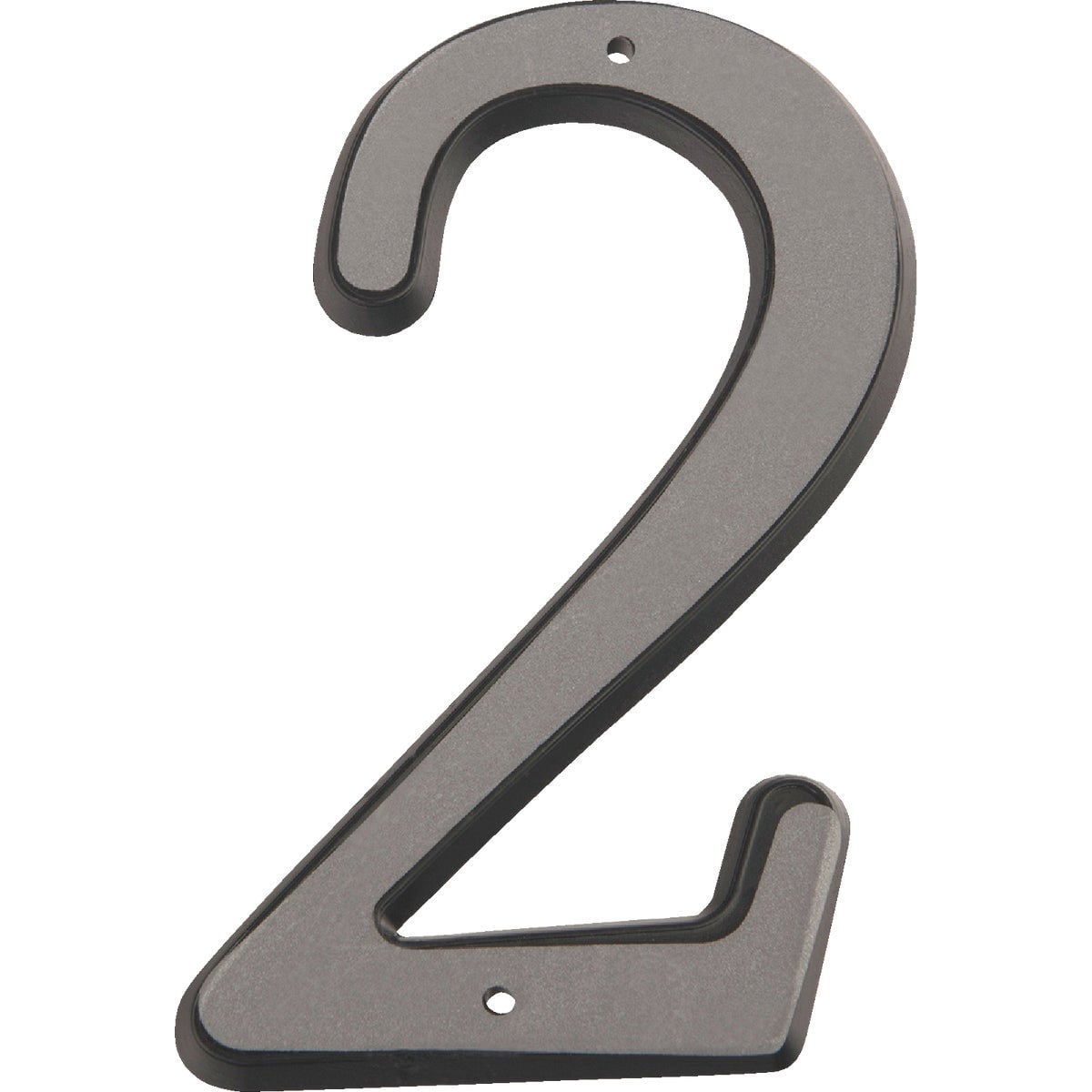 Hy-Ko 4” Classic Black Reflective Plastic House Number, Modern Raised ...