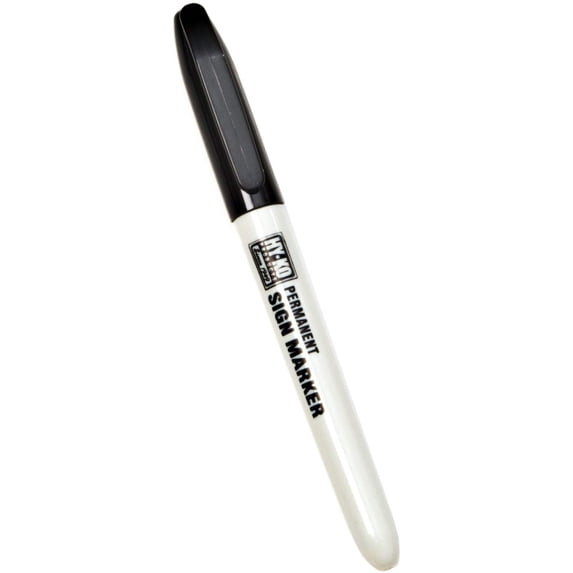 HY-KO Permanent Marker Black with Chisel Tip for Precise Markings ...