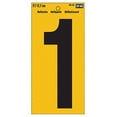 Hy-Ko Reflective Number 1 Vinyl Sticker - Weather-Resistant, Yellow - 5 ...