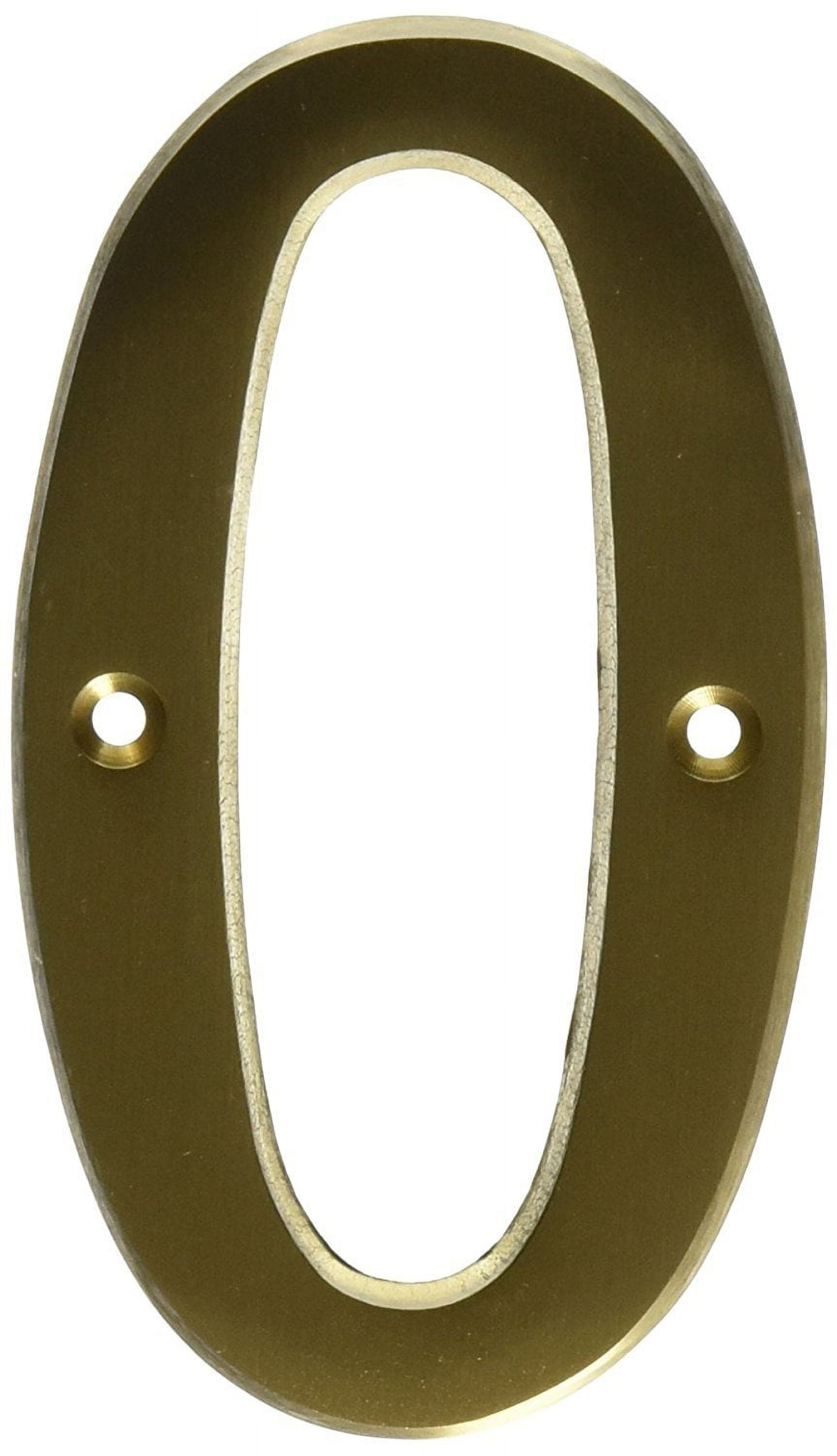 Hy-Ko BR Prestige Weather Resistant House Number, 0 - Walmart.com