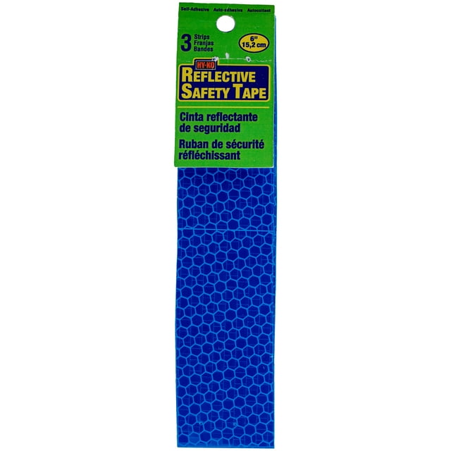 Hy-Ko Blue Reflective 6" Safety Strip, Self-adhesive backing, 3-pack ...