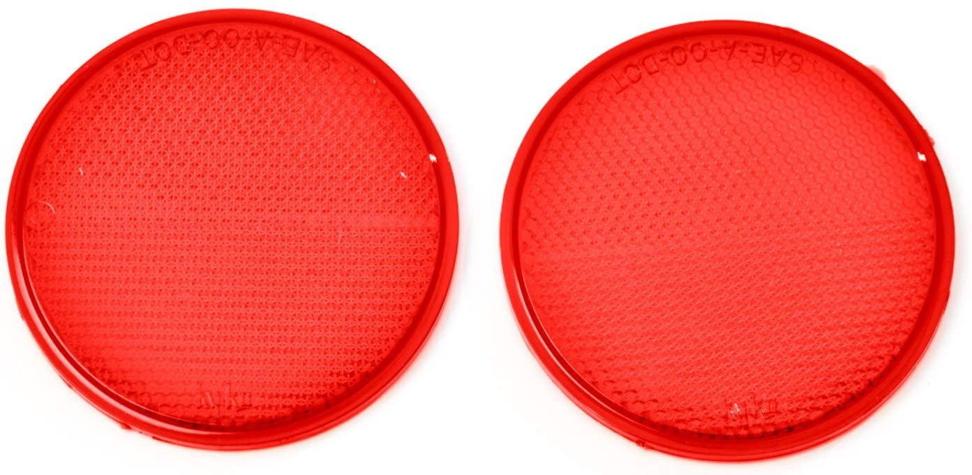 Hy-Ko CDRF-4R 3" Red Plexiglass Stick On Reflector - Walmart.com