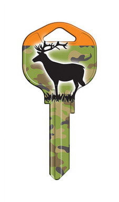 Hy-Ko Cylinder Single Sided Key Blank, 2 in W x 1/4 in D, Solid Brass ...