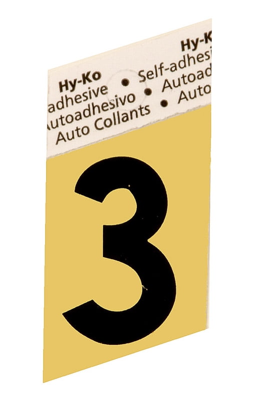Hy-Ko GR-10/3 1.5" Black Aluminum Angle Cut Number 3 - Walmart.com