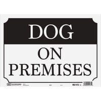Hy-Ko Heavy Duty Plastic Sign DOG ON PREMISIS, Each - Walmart.com