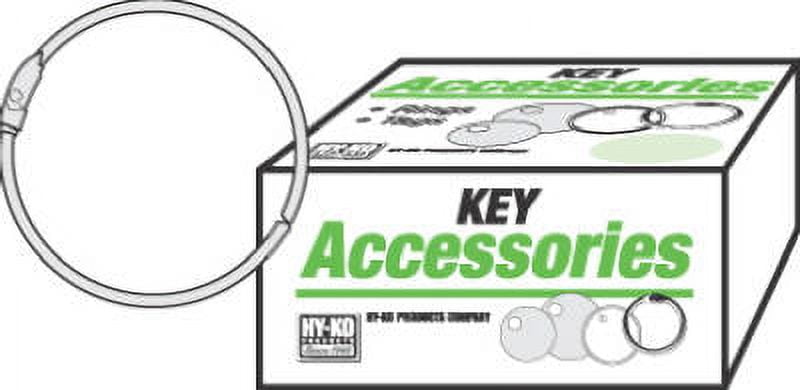 Hy-Ko KB119 Binder Key Ring, Tempered Steel, 2", 25-Pack - Walmart.com