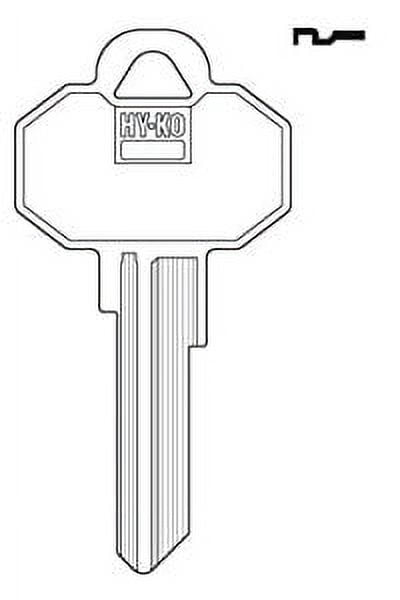 Hy-Ko Cylinder Single Sided Key Blank, Brass, Nickel-Plated - Walmart.com