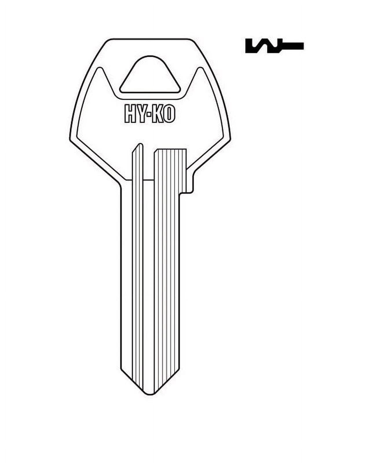 HY-KO 11010CO107 Key Blank, Brass, Nickel-Plated, for Corbin/Russwin ...