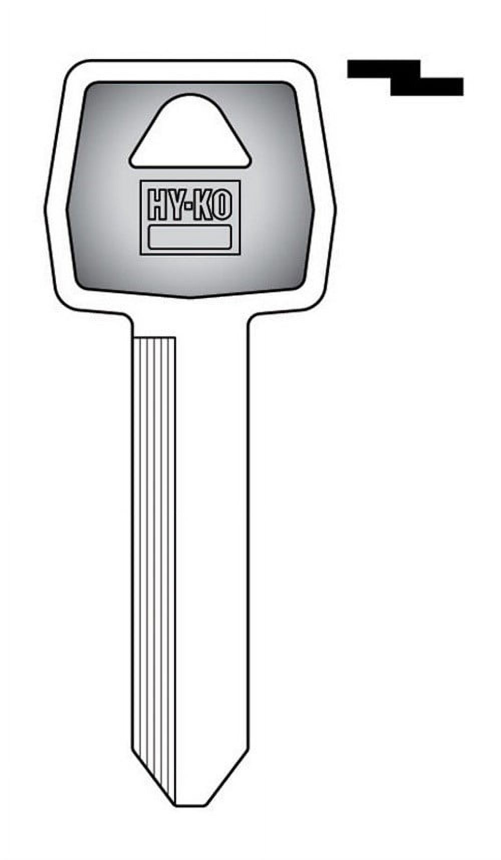 Hy-Ko 13005H51 Key Blank, Brass, Nickel Plated 5 Pack - Walmart.com