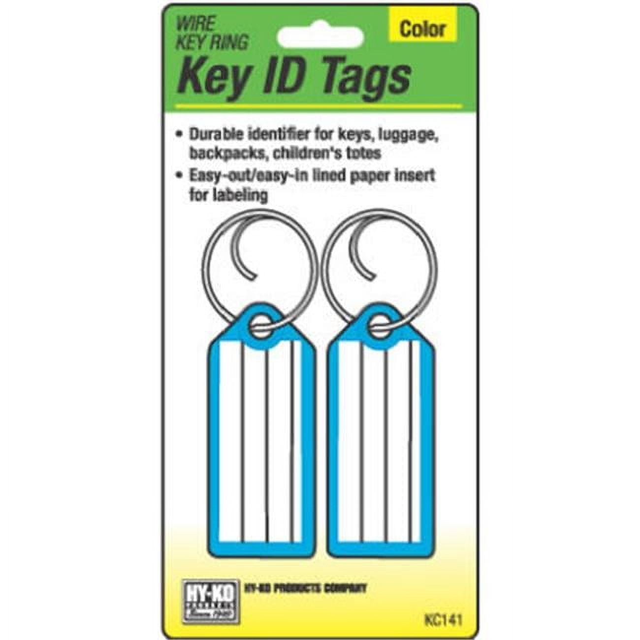 Hy-Ko Key Id Tag Plastic Card / 2 Pack of 5 - Walmart.com