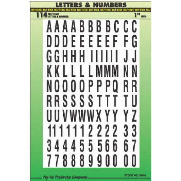 Hy-ko Numbers, Letters & Signs