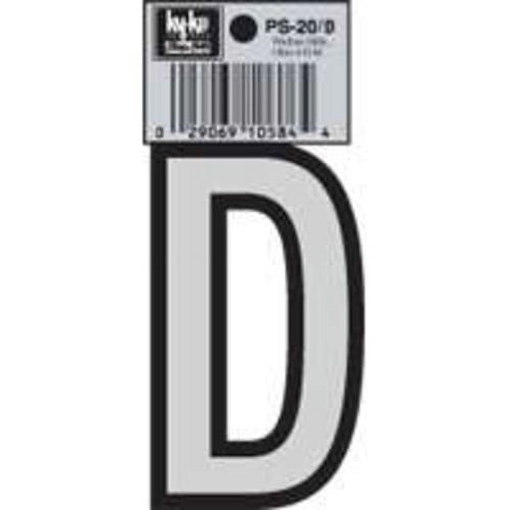 Hy-Ko PS-20/D Vinyl lettering Reflective House Letter D, Size 3-1/4 ...