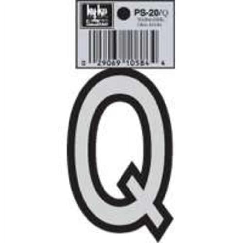 Hy-Ko PS-20/Q Vinyl lettering Reflective House Letter Q, Size 3-1/4 ...