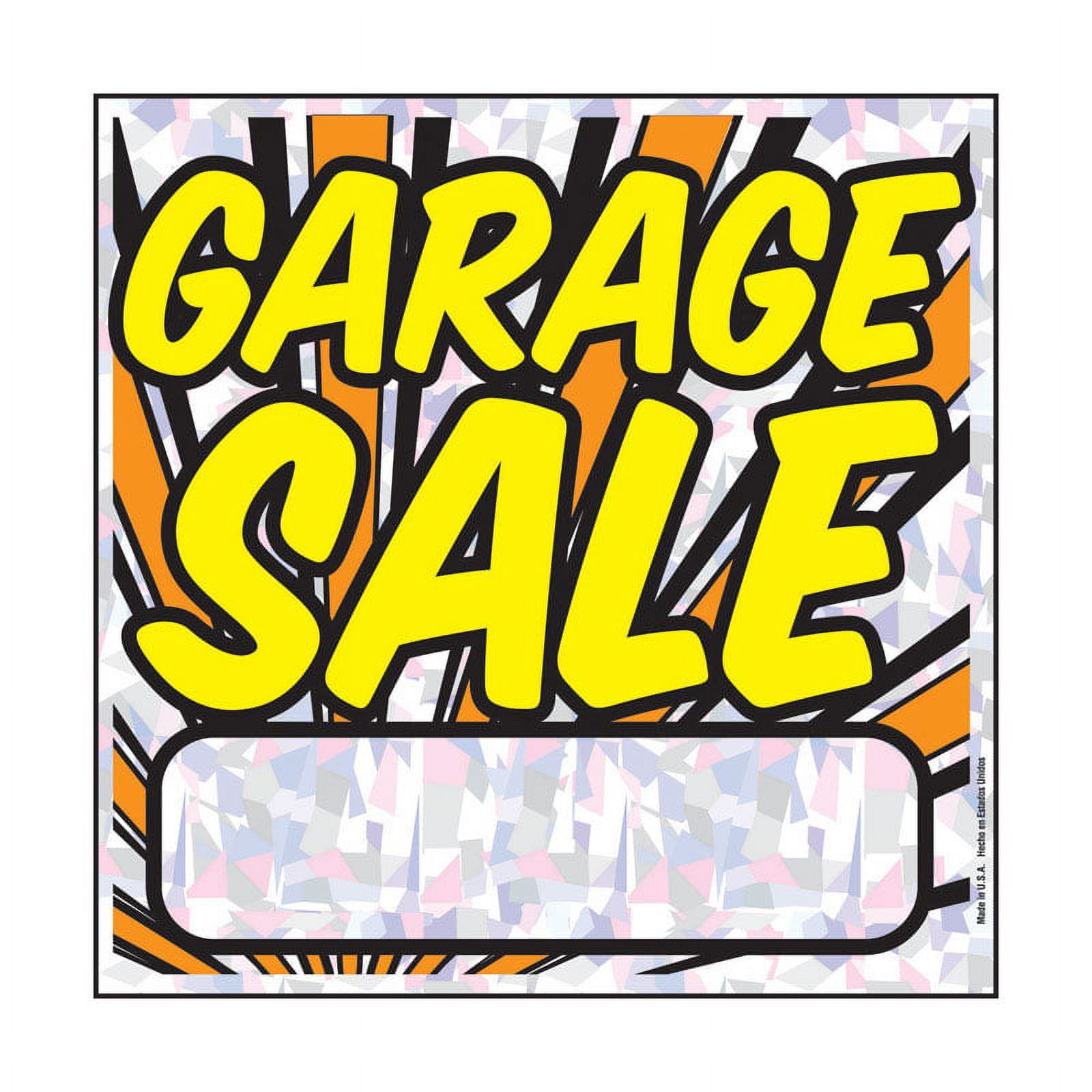 Hy-Ko Plastic Sign, Garage Sale Pack of 5 - Walmart.com