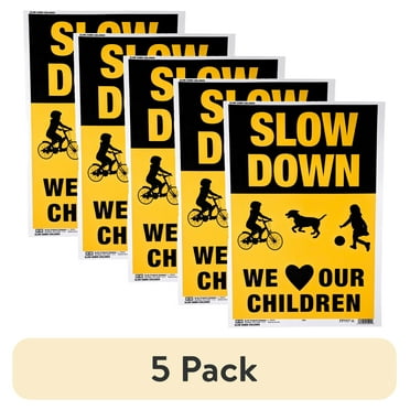 GoSports Neon Children's Slow Down Man! High Visibility Street Safety ...