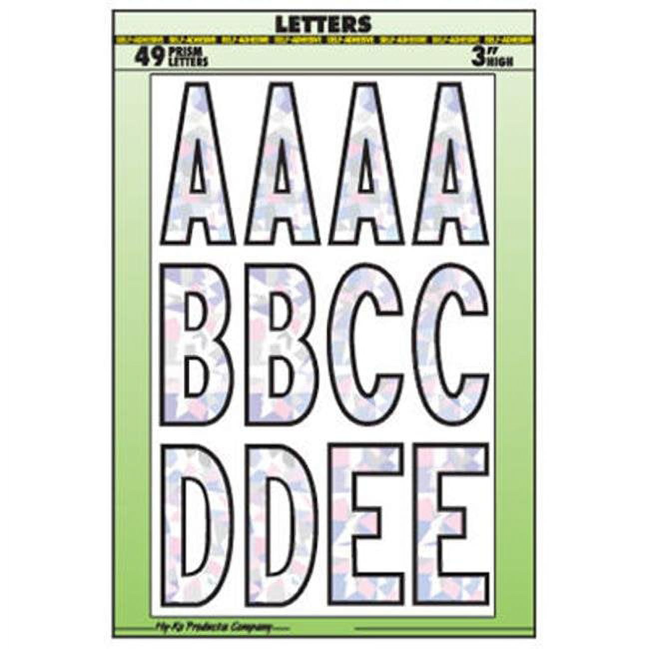 HY-KO PROD CO House Address Letter Set, Peel & Stick, Silver/Prism ...