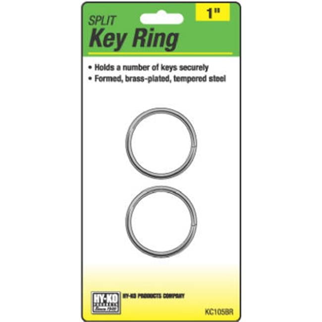 Hy-Ko Prod Co 2PK 1" BRS Split Ring 5 Pack - Walmart.com