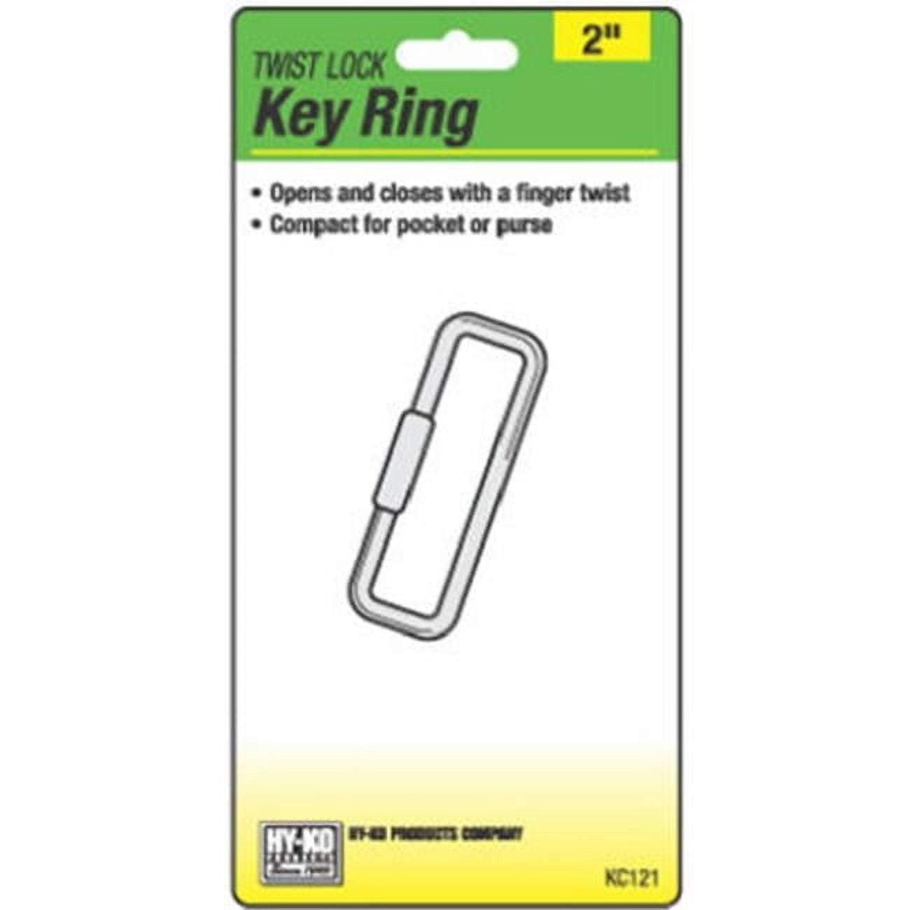 Hy-Ko Products KC121 Twist Lock Key Ring- Opens & Closes With A Finger ...