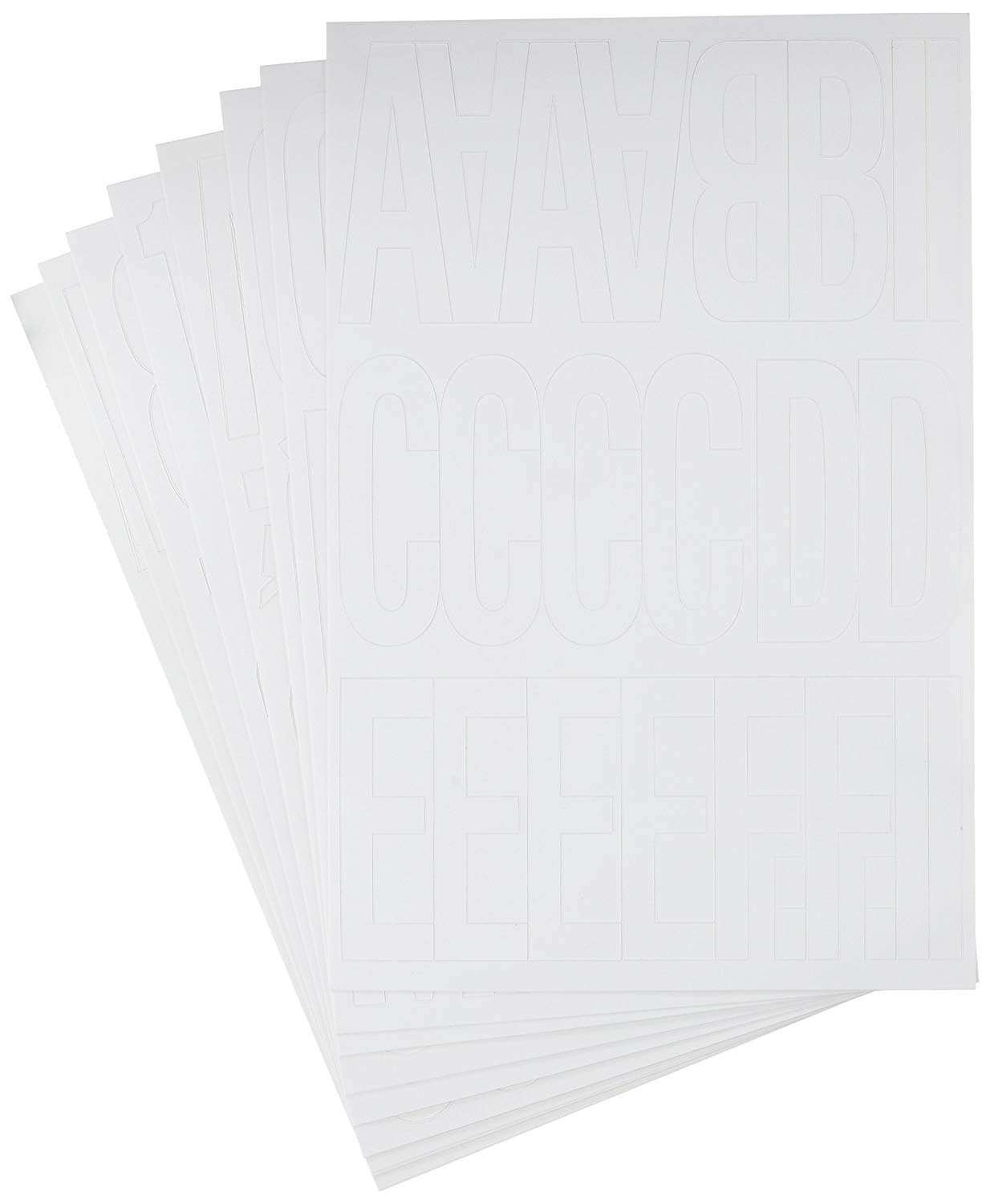 Hy-Ko Products 30015 Self Adhesive Vinyl Die Cut Numbers and Letters 3 ...