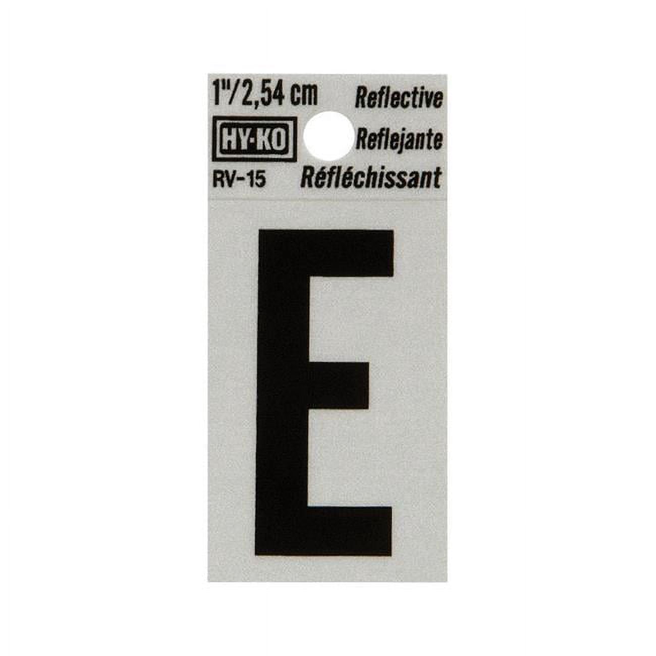 Hy-Ko Products 79269 1 in. Reflective Vinyl Letter E - Walmart.com