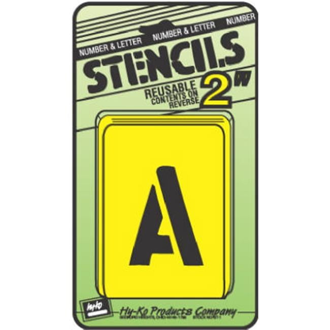 Hy-Ko Products ST-2 2 in. Number & Letter Stencil Set - Walmart.com