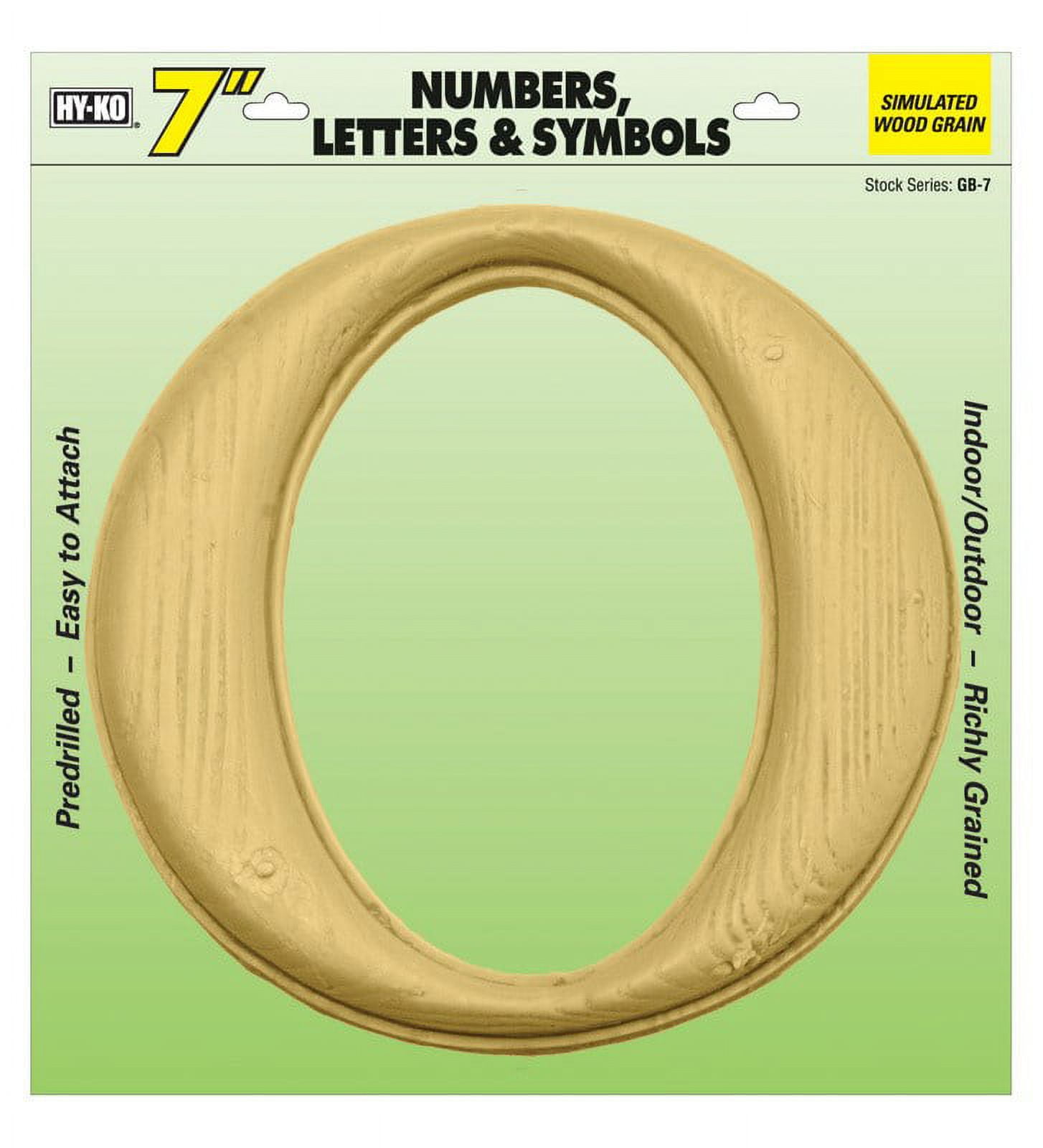 Hy-Ko 7" Poly Number 0 - Walmart.com