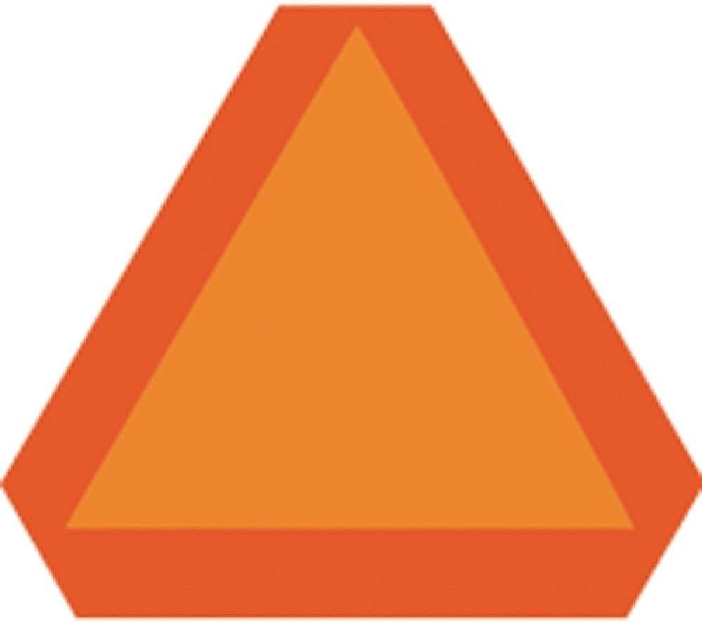 Hy-Ko TA-1 Aluminum Bright Orange Slow Moving Vehicle Emblem Triangle ...