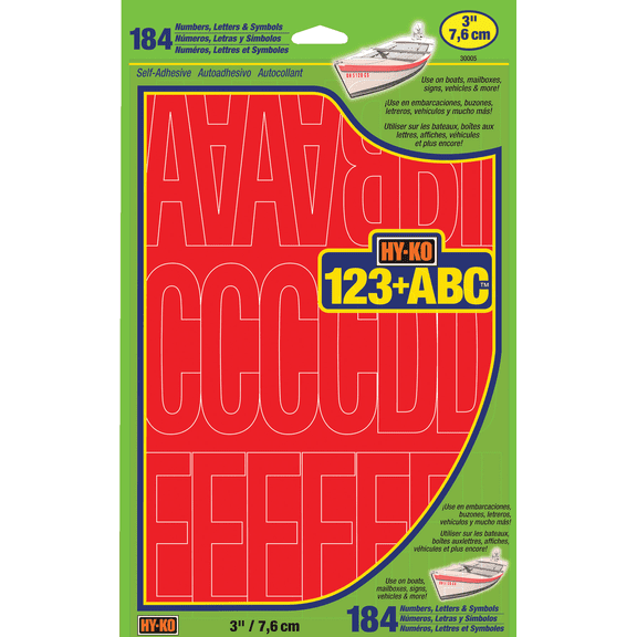 Hy-ko Numbers, Letters & Signs