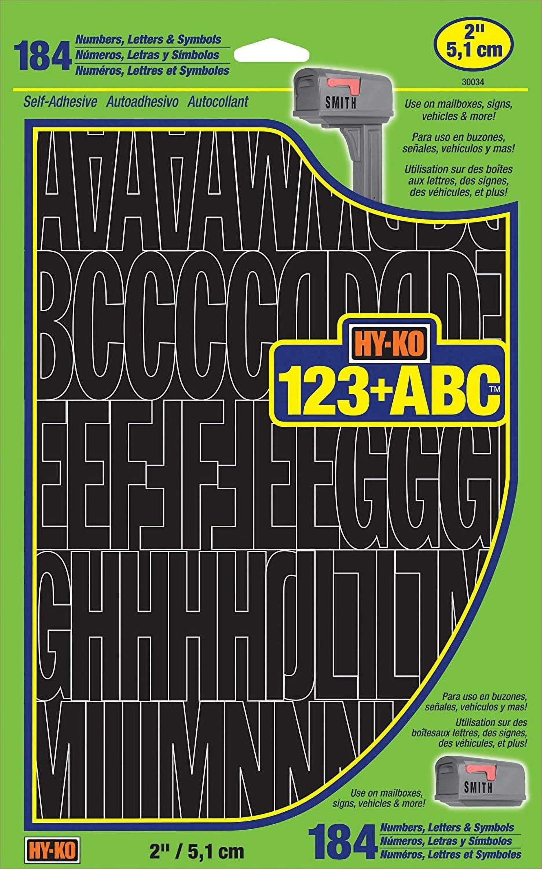 Hy-Ko Vinyl Letters, Numbers & Symbols - Walmart.com