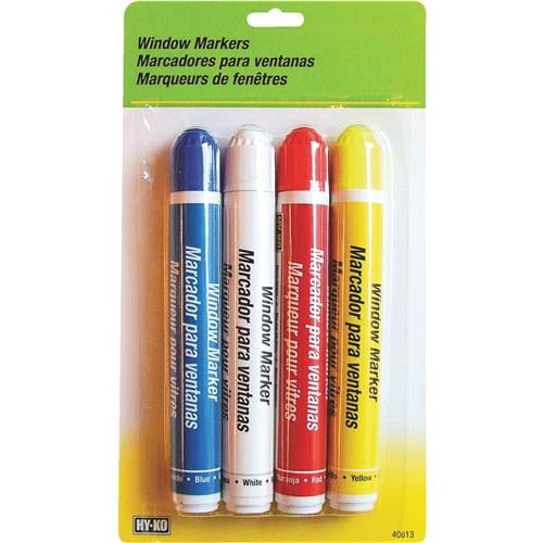 Hy-Ko Window Marker 4PK ASST MARKERS, Each - Walmart.com