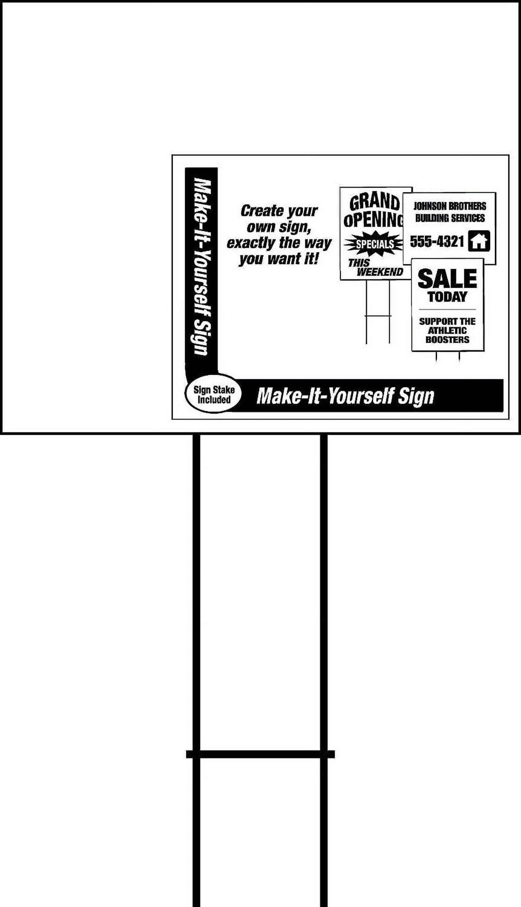 Hy-ko LBL-7 Blank Corrugated Plastic Lawn Signs, 20 x 24- Inch ...