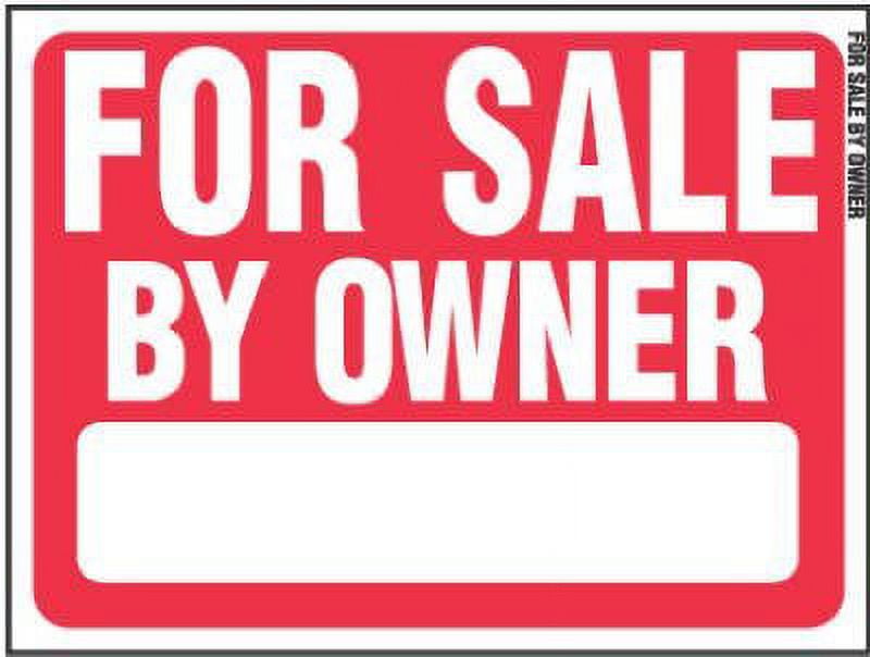 Hy-ko RS-605 18 in. X 24 in. Red & White For Sale By Owner Sign ...