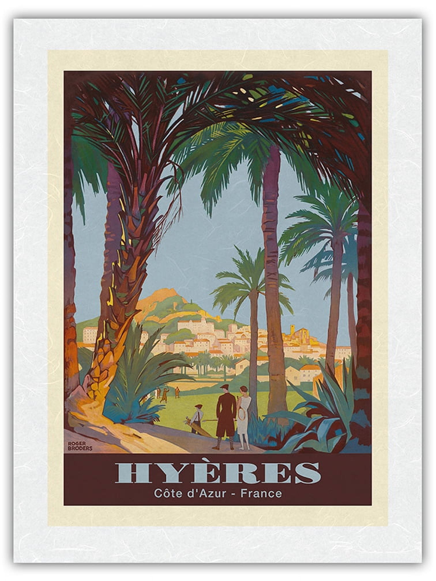 Hyères - Cote d’Azur France - Paris Lyon Mediteranée (PLM) - Vintage ...