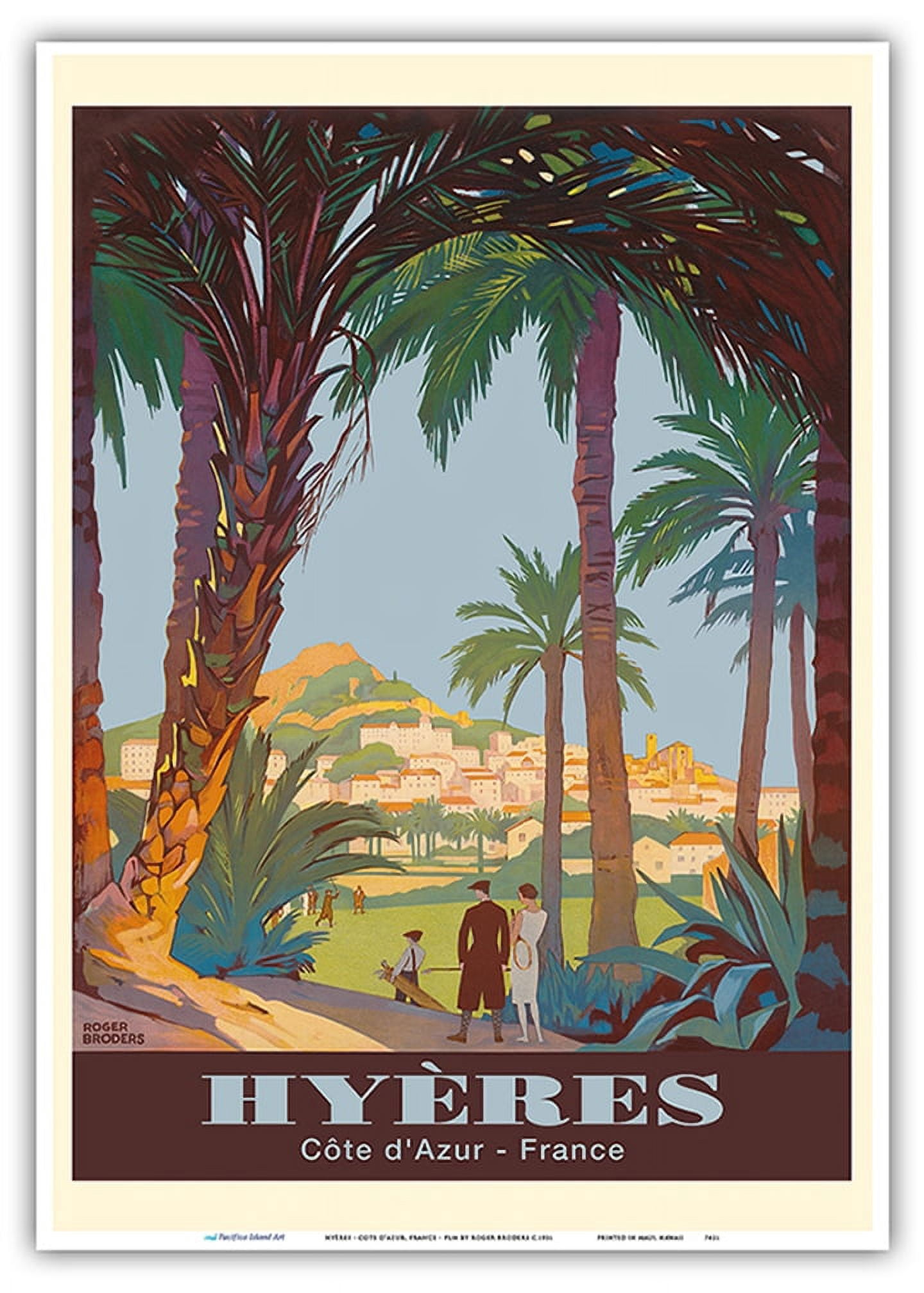 Hyères - Cote d’Azur France - Paris Lyon Mediteranée (PLM) - Vintage ...