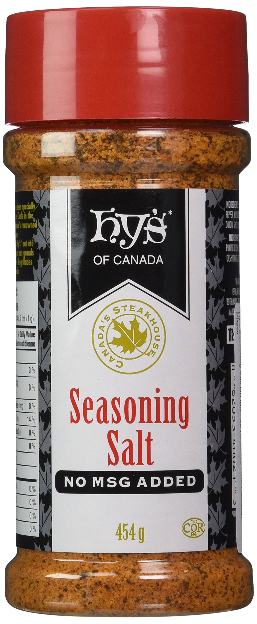 Hy's Seasoning Salt No MSG HYZ01 - 454g {Imported from Canada ...