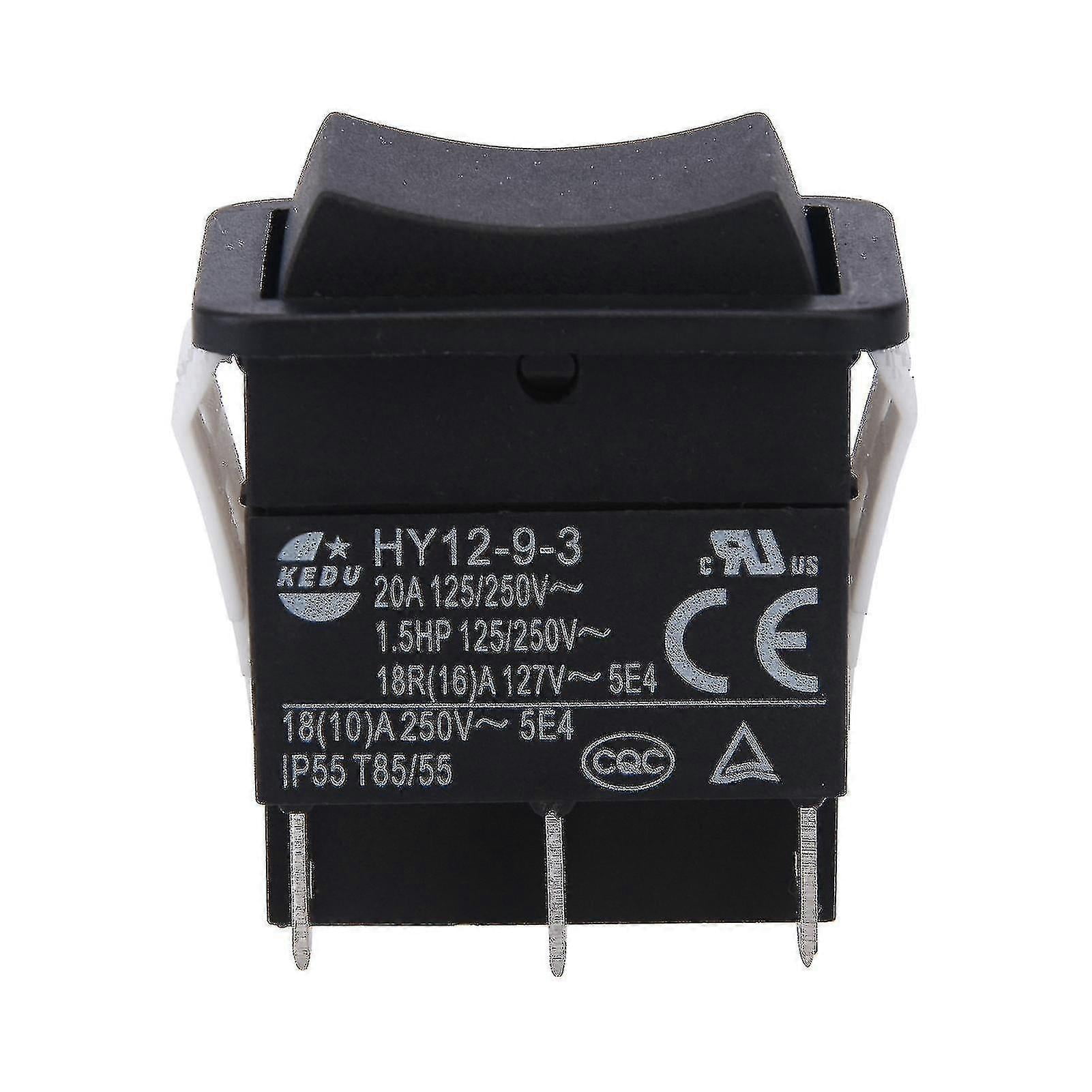 Hy12-9-3 Rocker Switch Safe Arc Industrial Single Pole Easy Install Push Button - Walmart.com