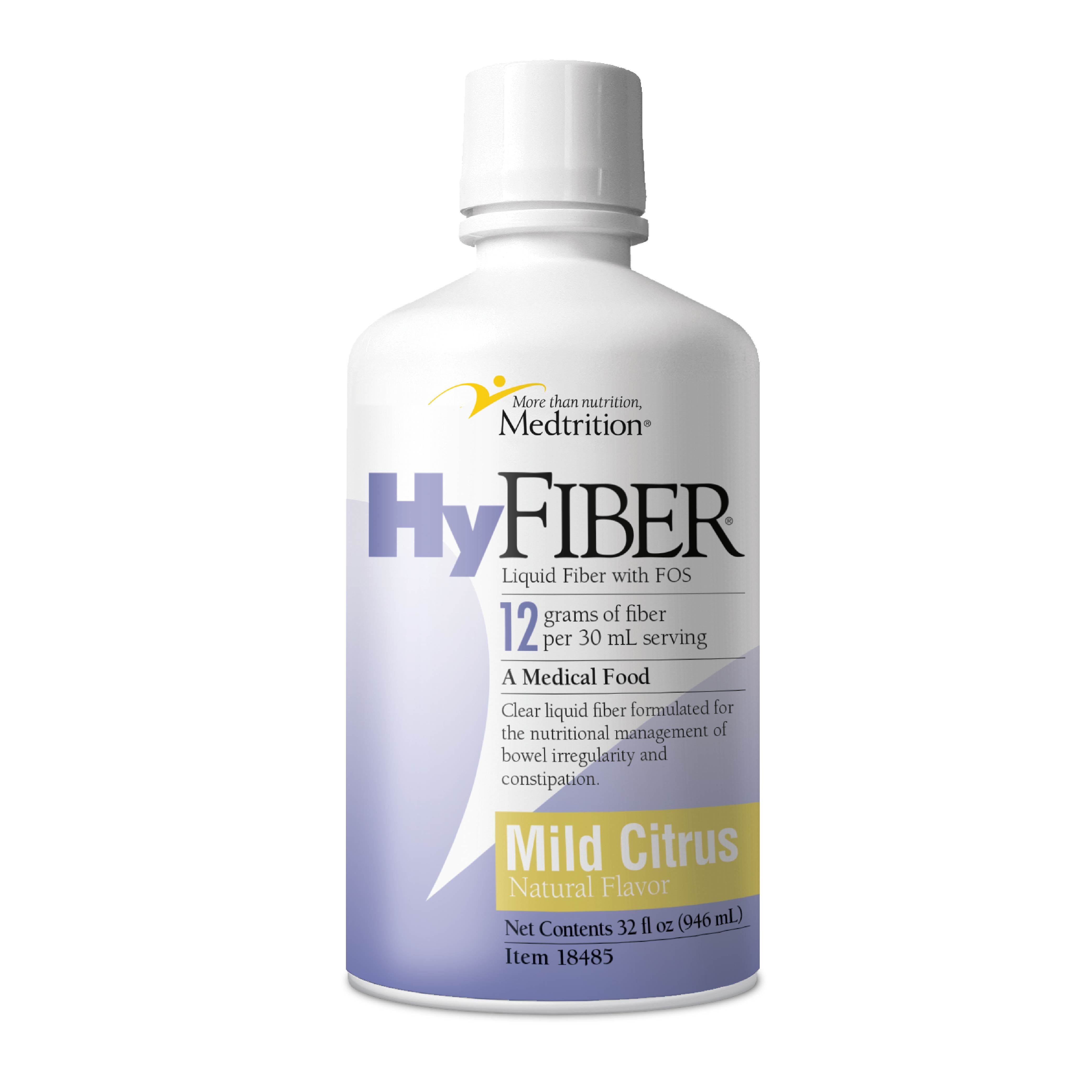 HyFiber With FOS Oral & Tube Feeding Liquid Fiber Formula Citrus 32 oz ...