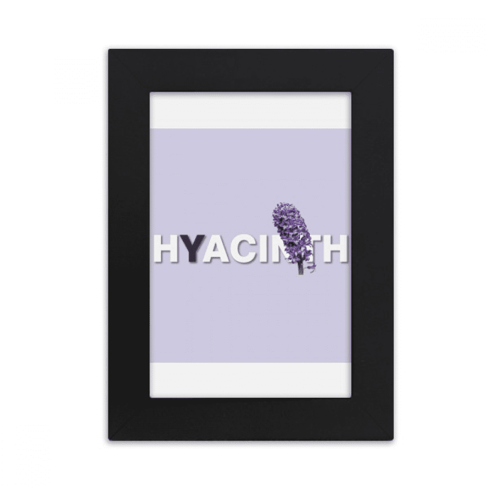 Hyacinth Blossoms Purple Good Desktop Photo Frame Picture Display Art ...